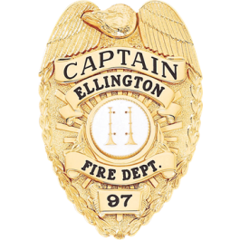 Blackinton B1766A Badge with Eagle and Applied Panels