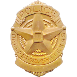 Smith & Warren Dallas Police Breast Badge