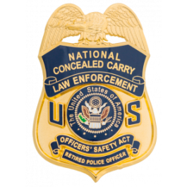 National Concealed Carry RETIRED POLICE OFFICER badge. EP-156