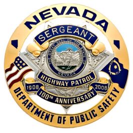 Nevada Public Safety 100th Anniversary Badge
